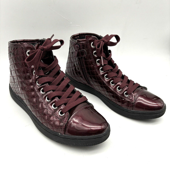 Geox | Shoes | 206 Geox Respira Cherry Red Patent Italian Leather ...